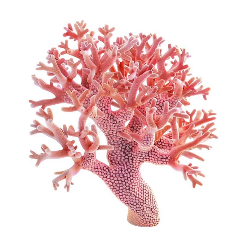 Solid Color Coral on Transparent Background - Ai Generated Stock ...