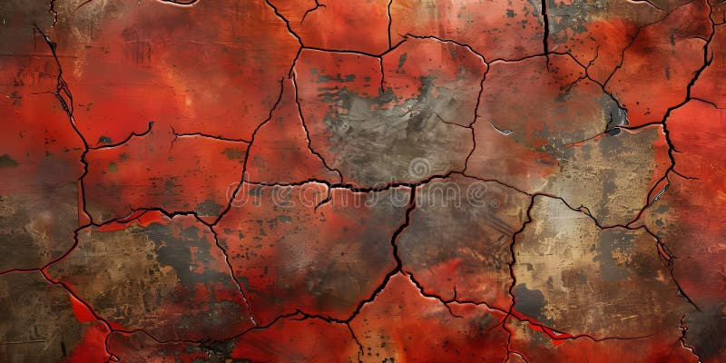 Solid Color Cracks Grunge Texture Background - Ai Generated Stock ...