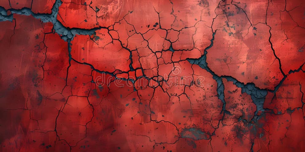 Solid Color Cracks Grunge Texture Background - Ai Generated Stock ...