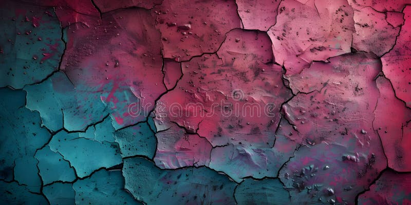 Solid Color Cracks Grunge Texture Background - Ai Generated Stock ...