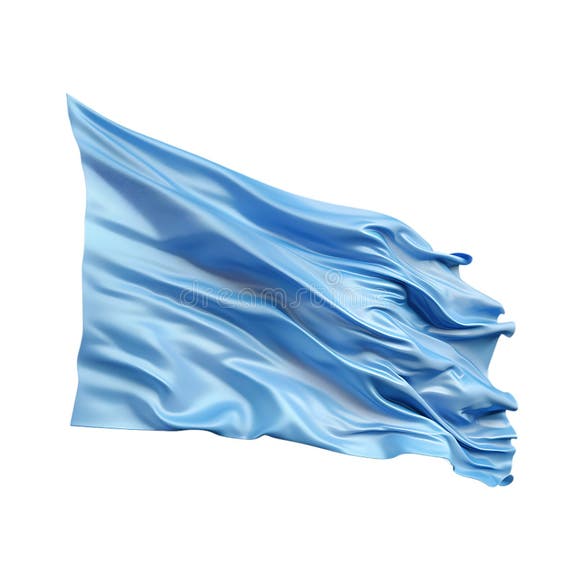 Solid Color Waving Flag on Flagpole on Transparent Background - Ai ...
