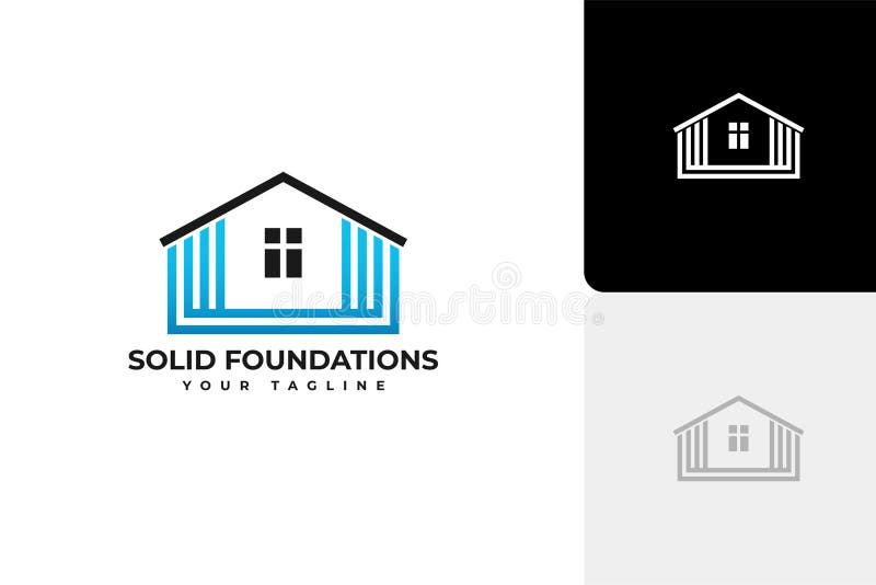 Solid Foundations Logo Vector Illustration Stock Vector - Illustration ...