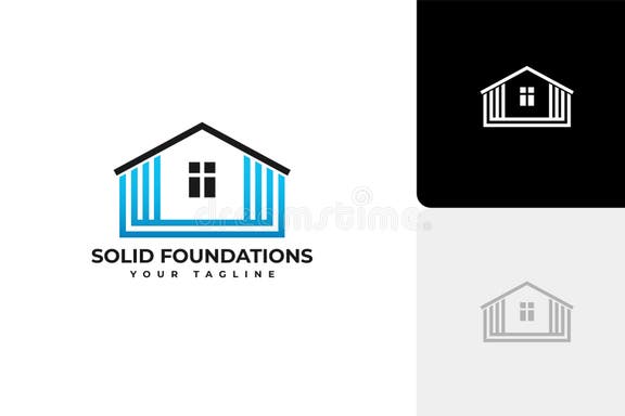 Solid Foundations Logo Vector Illustration Stock Vector - Illustration ...