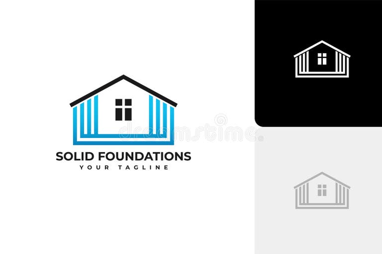 Solid Foundations Logo Vector Illustration Stock Vector - Illustration ...