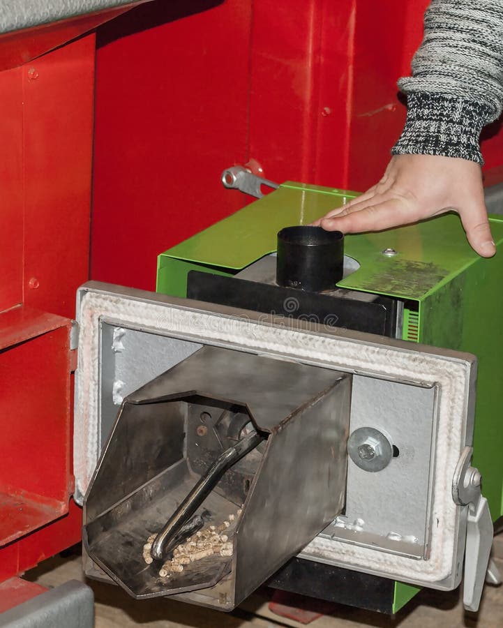 Solid fuel boiler stock photo. Image of hydraulic, appliance - 82289526