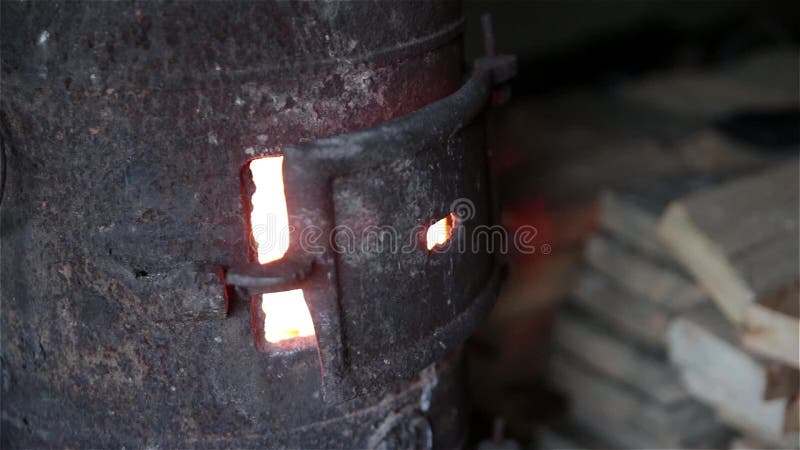 Solid fuel burning stove stock video. Video of energy - 54484763