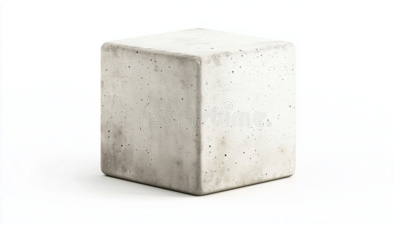 Solid Geometry Shape Made of Concrete that Has Six Equal Sides and ...