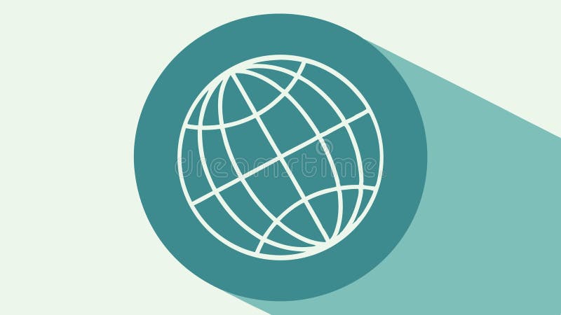 Solid Globe Icon for Global Business and Travel, Vector Design ...