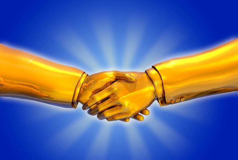 Golden Handshake Stock Illustrations – 1,363 Golden Handshake Stock ...
