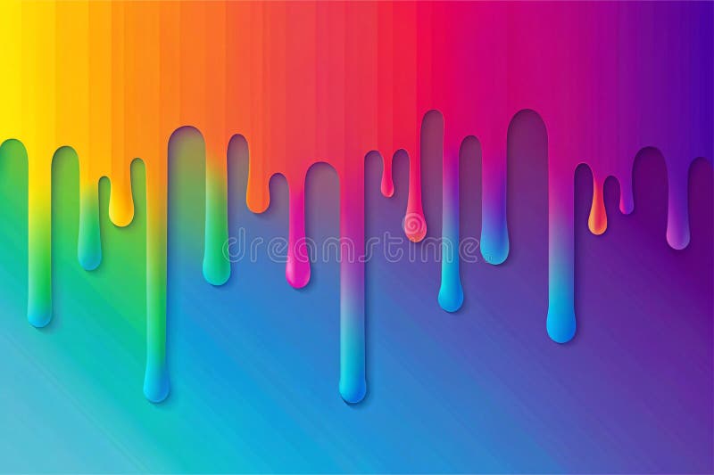 Solid Gradient with Paint Drip Animation Look Stock Illustration ...
