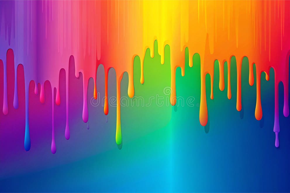 Solid Gradient with Paint Drip Animation Look Stock Illustration ...