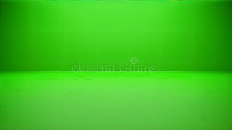 Solid Green Screen Background for Video Editing Stock Illustration ...