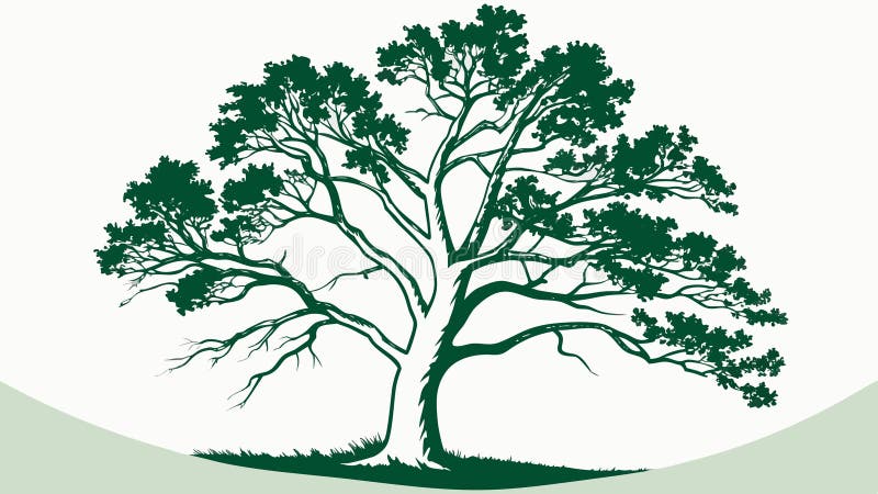 Solid Green Tree Icon for Ecology and Sustainable Growth, Vector Design ...