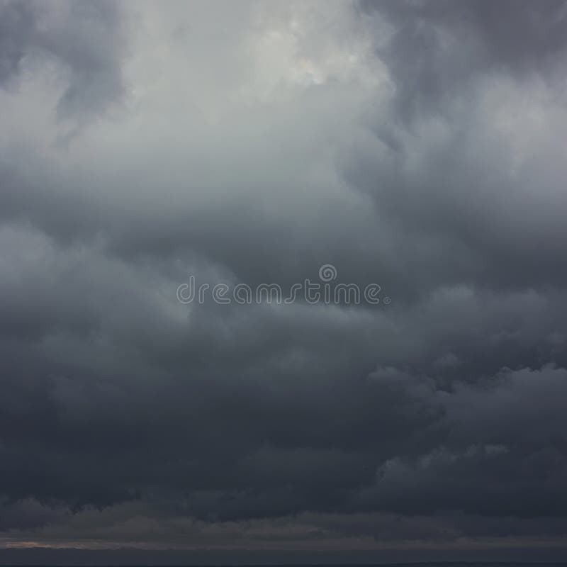 Solid Grey Clouds, Overcast Sky Forms a Dramatic and Brooding ...