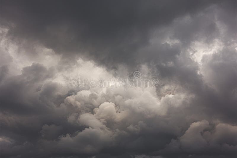 Solid Grey Clouds, Overcast Sky Forms a Dramatic and Brooding Background Stock Illustration ...