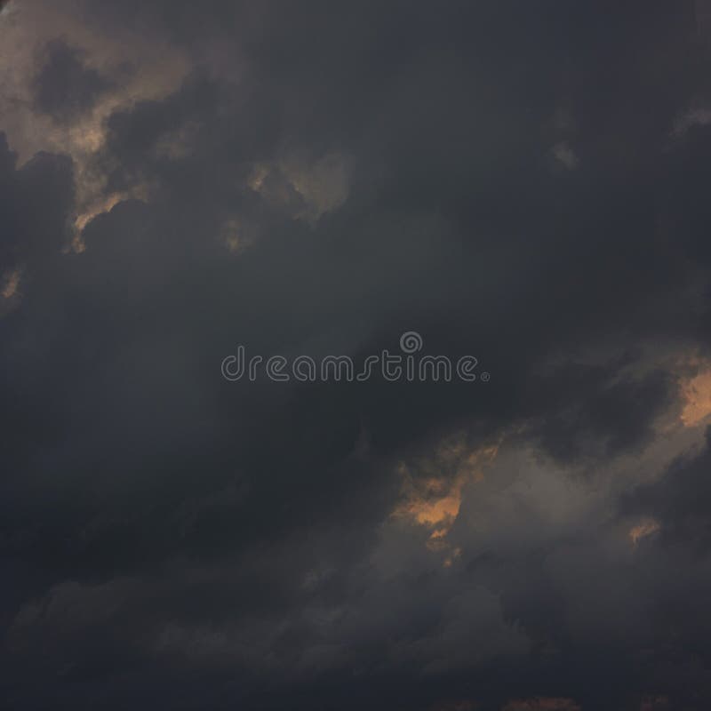 Solid Grey Clouds, Overcast Sky Forms a Dramatic and Brooding Background Stock Illustration ...