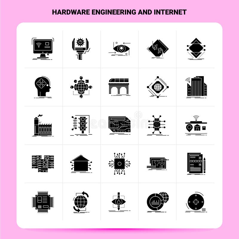 Engineering Icons Solid Black Stock Illustrations – 246 Engineering ...