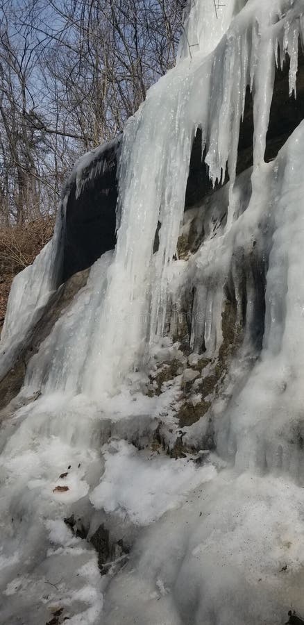 Solid ice over rock stock image. Image of water, solid - 182516341