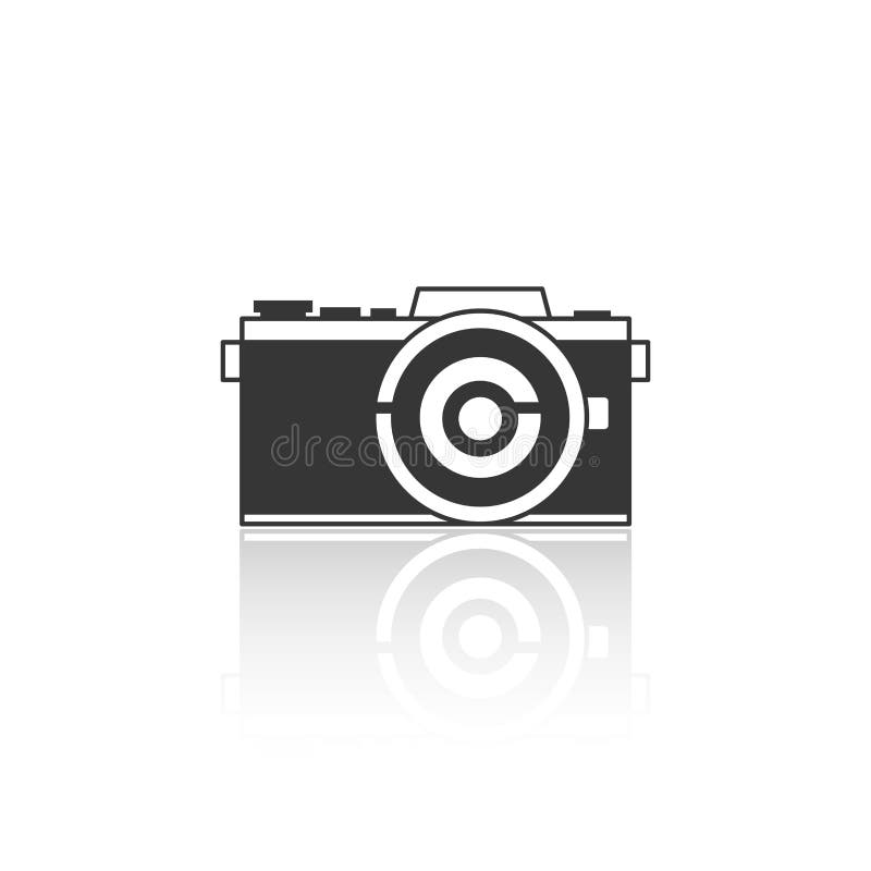 Solid Icons for Camera and Shadow,vector Illustrations Stock Vector ...