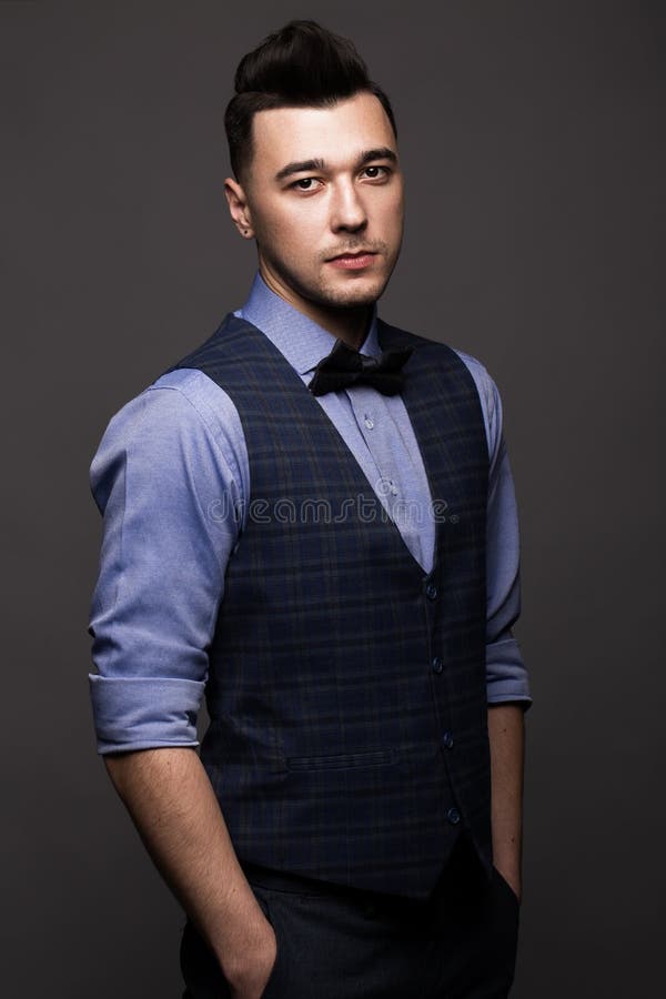 Solid Man with Beard and Mustache in Classic Fashionable Suit. Stock ...