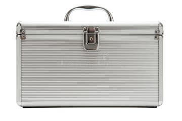 Solid Metal Case stock image. Image of locked, cashbox - 4175905