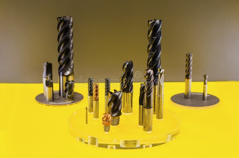 Solid Milling Tools Used for Metalwork Stock Image - Image of accuracy ...