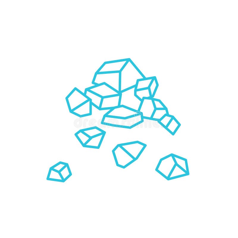 Solid Mineral Salt Icon. Isolated on White Background Stock Vector ...