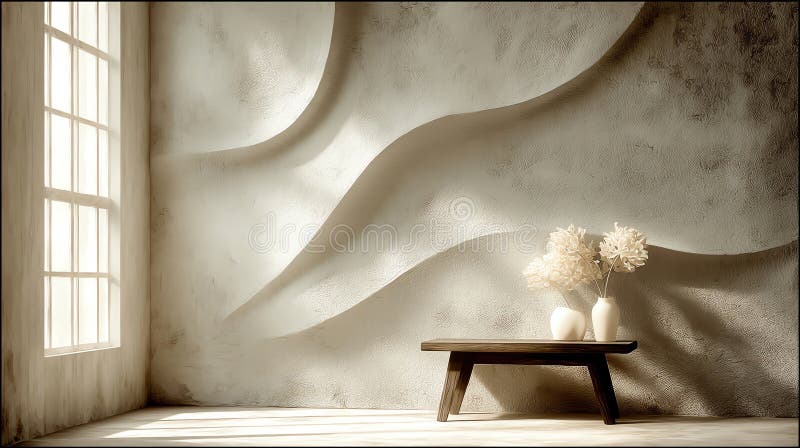 Solid Monochrome Design Flowing Forms in One-color Spectrum Across a ...