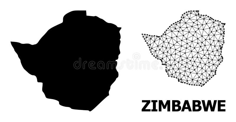 Zimbabwe map - cdr format stock vector. Illustration of drawing - 95497878