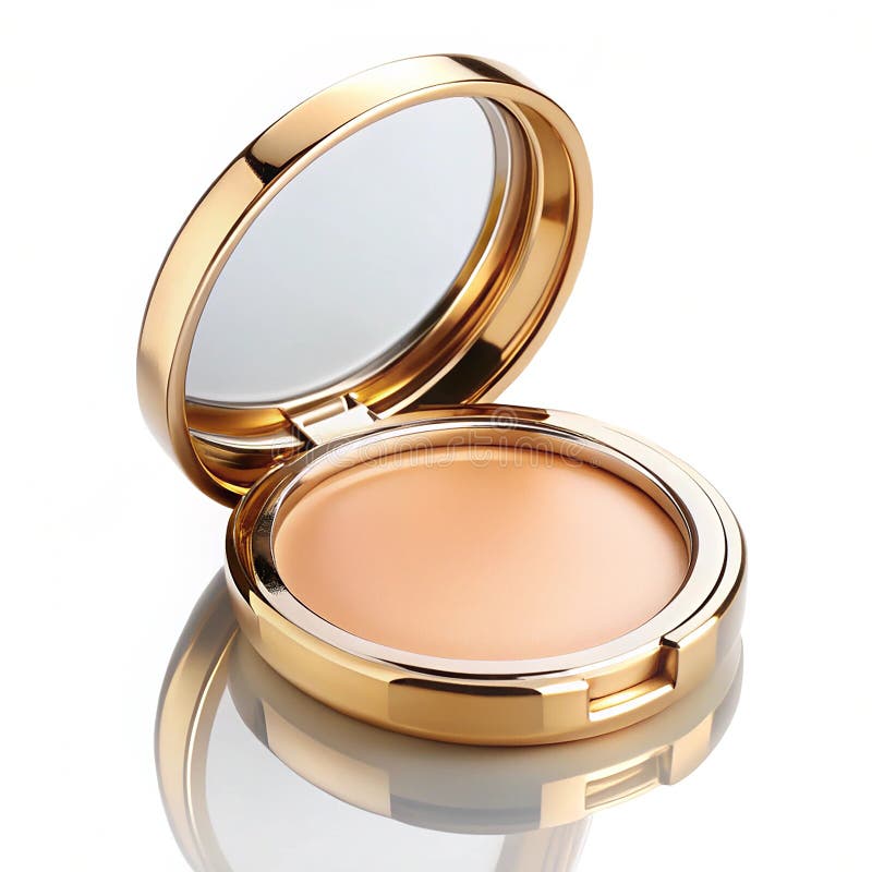 Solid Perfume Compact on White Background Stock Illustration ...