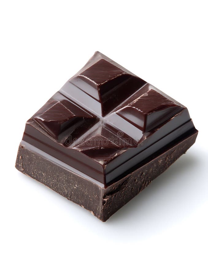 A Solid Piece of Dark Chocolate with a Glossy Finish and Deep, Rich ...
