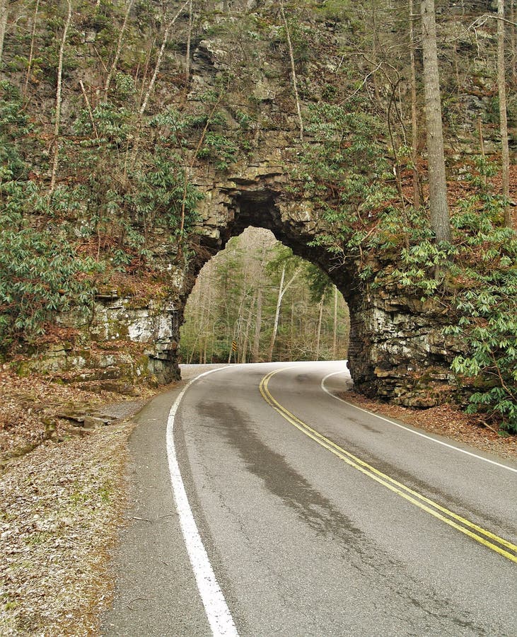 Backbone Rock Tunnel in Tennessee Stock Photo - Image of rock, railroad ...