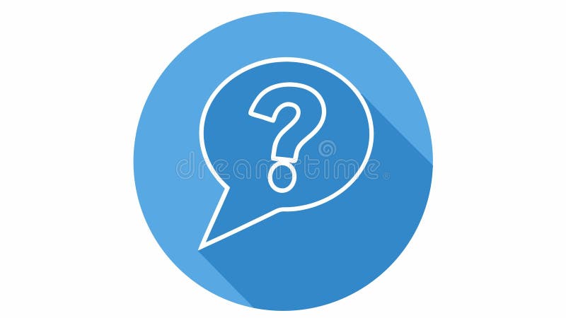 Solid Question Mark Speech Bubble for Support, Vector Design Generative ...
