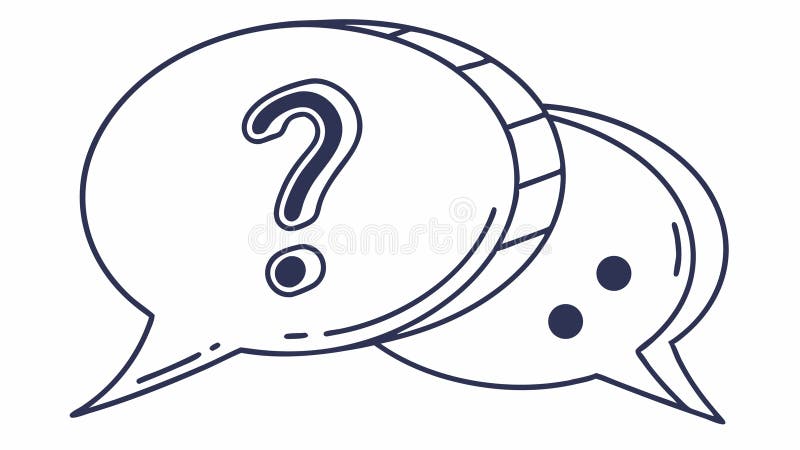 Solid Question Mark Speech Bubbles Inquiry Dialogue, Vector Design ...