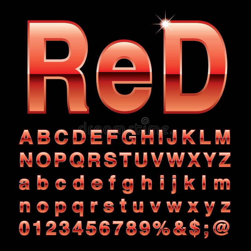 Solid red stock vector. Illustration of white, number - 99752132