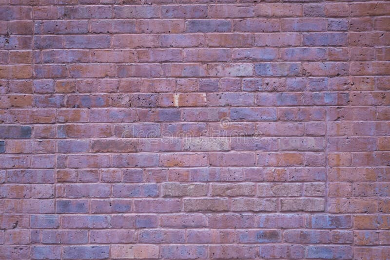 Solid Red Orange Masonry Brick Wall Stock Photo - Image of strong ...