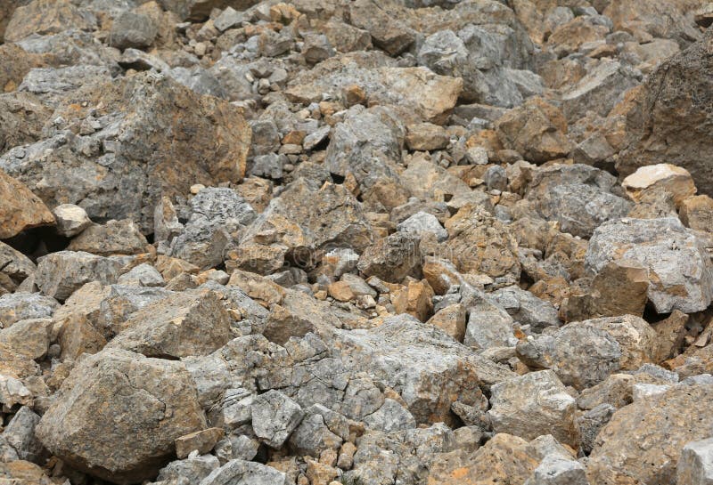 Solid Rock of a Landslide in Mountain Stock Photo - Image of slide ...