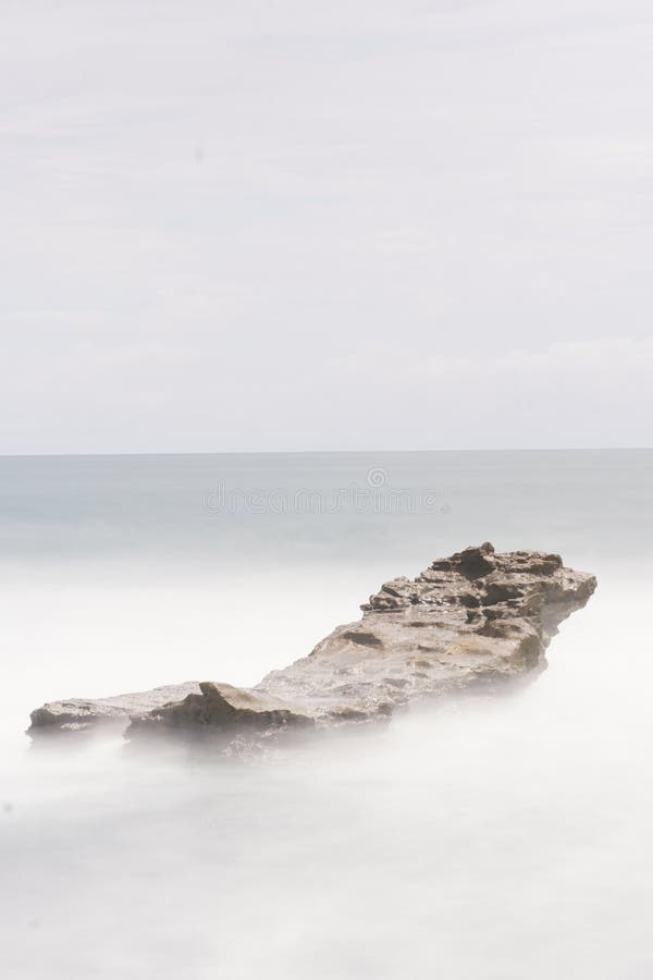 Solid Rock at the Sea, Papuma Beach, Jember, East Java, Indonesia Stock ...