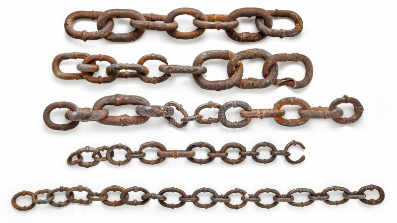 Solid Rusty Metal Chain Close Up Stock Image - Image of chain, close ...