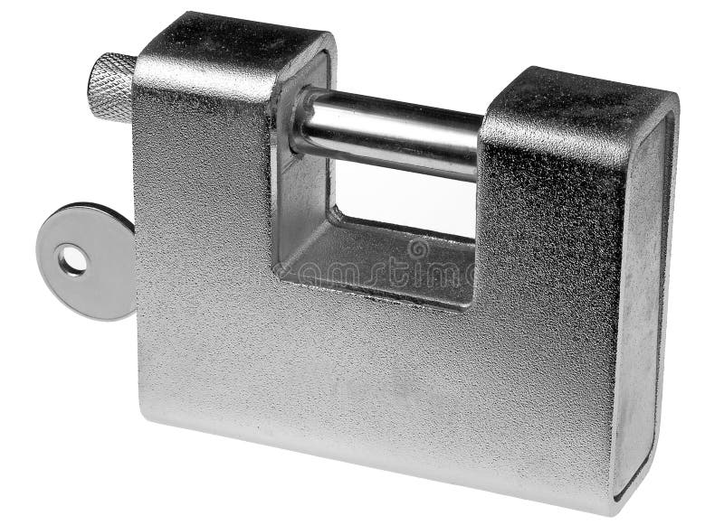 Solid satin lock stock image. Image of safe, padlock - 76000373