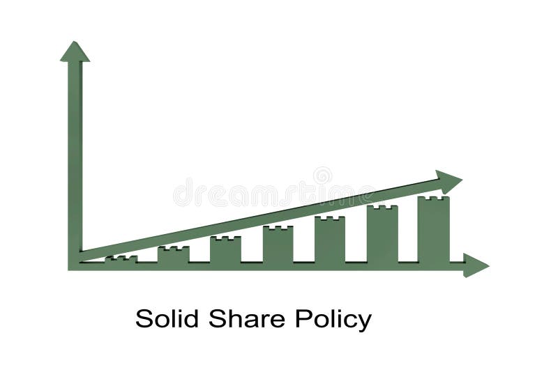 Solid Share Policy concept stock illustration. Illustration of idea ...