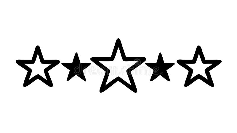 Solid Stars Icon for Quality and Rating, Vector Design Generative AI ...
