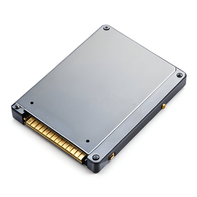 SSD Storage on White Background Stock Illustration - Illustration of ...
