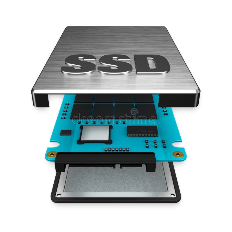 Solid state drive stock illustration. Illustration of flash - 32029769