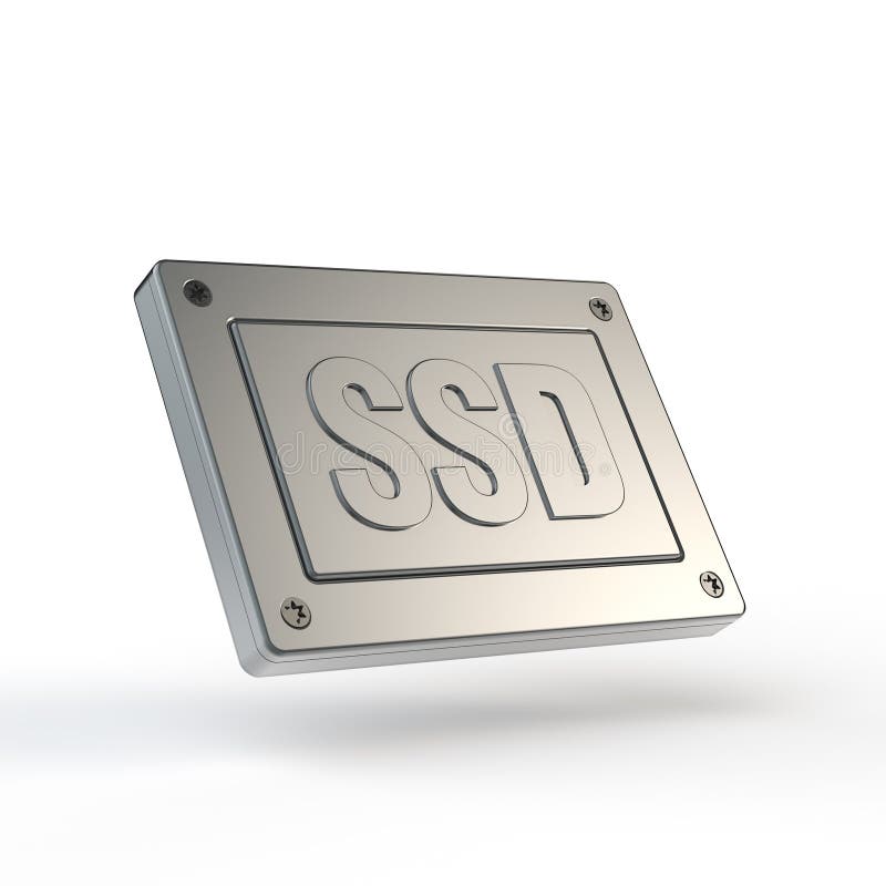 Solid state drive stock illustration. Illustration of serial - 32069453