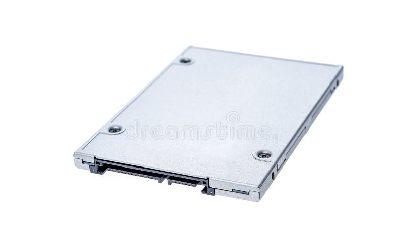 Solid State Drive SSD Isolated on White Background. Stock Photo - Image ...