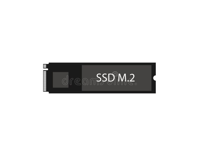 Solid State Drive, Ssd Icon. Vector Illustration, Flat Design. Stock ...