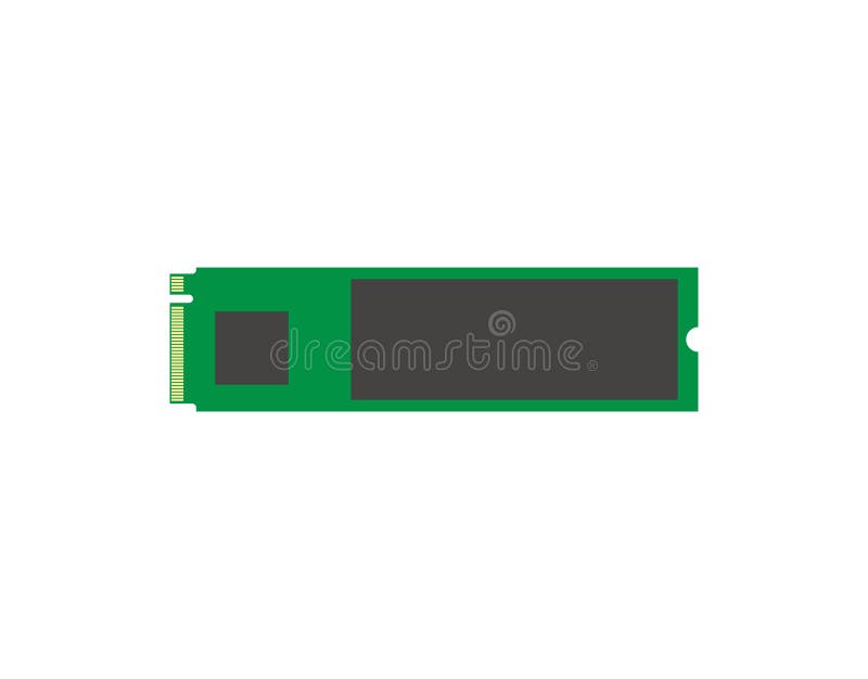 Solid State Drive, Ssd M2 Icon. Vector Illustration, Flat Design Stock ...
