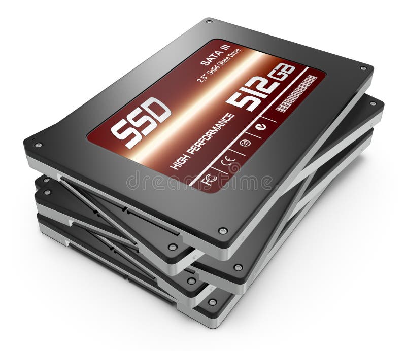 Solid state drive stock illustration. Illustration of serial - 32069453