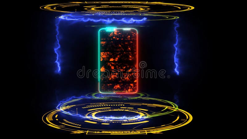 Solid State Powerful Battery in Digital Laboratory Border Loop Energy ...
